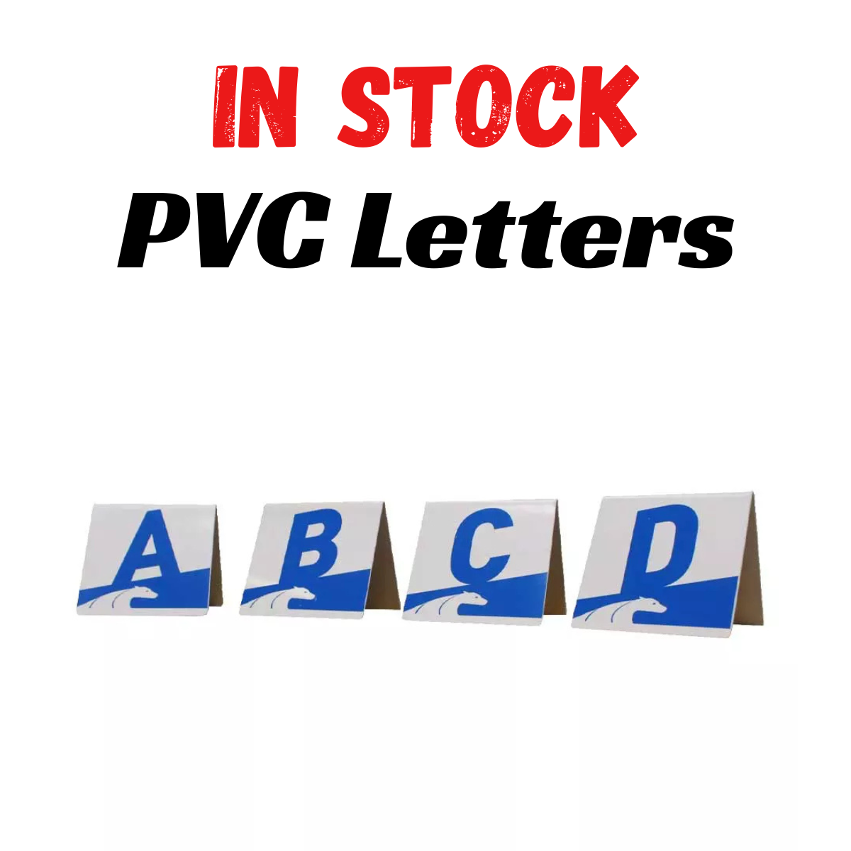 *IN STOCK* PVC Letters ABCD – RUN IT!